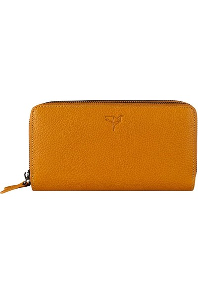 Garbalia Orleans Hakiki Deri Telefon Bölmeli El Çantası Cüzdan Kartlık