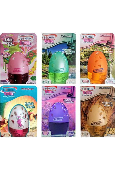 E-Jolly Oto Kokusu 6'lı Set Kavanoz Cam Şişe 100 ml