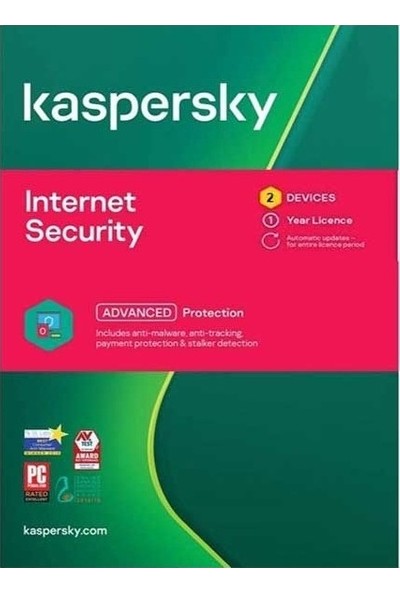 Kaspersky Internet Security 2 Kullanıcı 1 Yıl Virüs Programı 2022TR Kaspersky Internet Security 2 Kullanıcı 1 Yıl Virüs Programı 2022TR