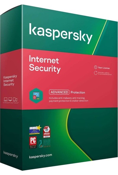 Kaspersky Internet Security Kutu 2 Kullanıcı 1 Yıl Virüs Programı 2022 Kaspersky Internet Security Kutu 2 Kullanıcı 1 Yıl Virüs Programı 2022