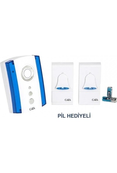 Cata Kablosuz Uzaktan Iki Kumandalı Kapı Zil CT-203