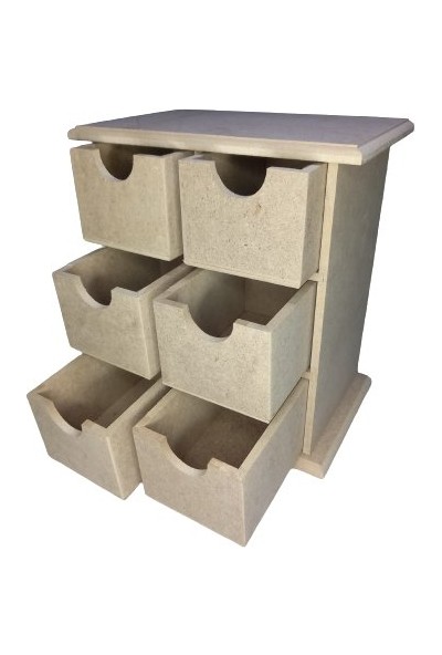 Mats 6 Çekmeceli Takı Kutusu Mats 6 Çekmeceli Takı Kutusu