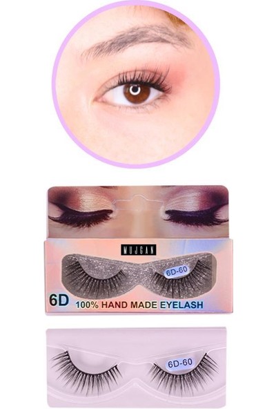 Mujgan 6d-60 Kapalı Göz Ambalajlı Profesyonel Yoğun Kendinden Yapışkanlı Takma Kirpik Mujgan 6d-60 Kapalı Göz Ambalajlı Profesyonel Yoğun Kendinden Yapışkanlı Takma Kirpik