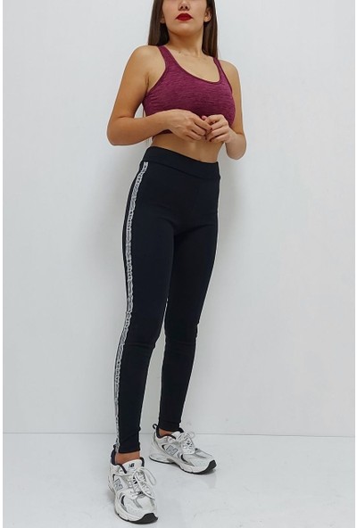 Trdeikons Fashion Baskılı Tayt Siyah