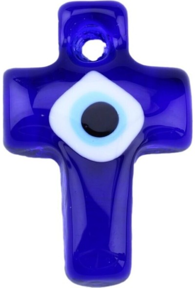 Piyop Cam Nazar Boncuğu Delikli Hac Modeli Küçük Piyop Cam Nazar Boncuğu Delikli Hac Modeli Küçük