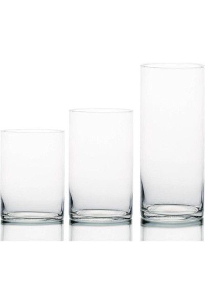 Piyop Small 3 Lü Mum Vazosu Model 3