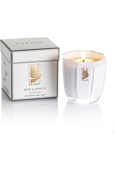 La Fann Scented Candle Rose & Vanilla 190GR La Fann Scented Candle Rose & Vanilla 190GR