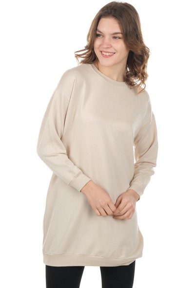 Açelya Bisiklet Yaka Sweat Tunik