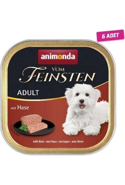 Animonda 6 Adet - Animonda Vom Feinsten Tavşan Etli Yetişkin Köpek Konservesi 150 gr Animonda 6 Adet - Animonda Vom Feinsten Tavşan Etli Yetişkin Köpek Konservesi 150 gr