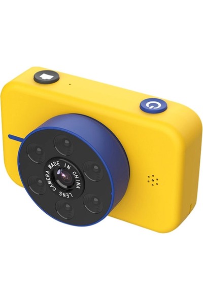 Gzplz X17 Çocuk 50MP Mini Dijital Kamera Sarı (Yurt Dışından)