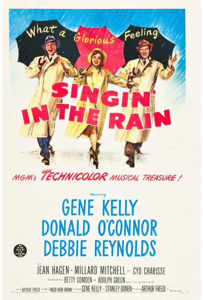 Aktüel Singin' In The Rain (1952) 35 cm x 50 cm Afiş – Poster Kıllelıte
