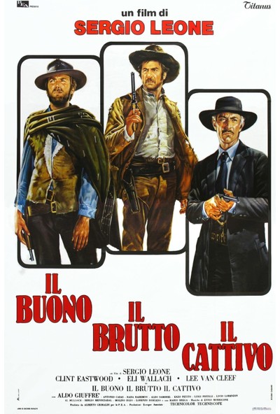 Aktüel The Good, The Bad, And The Ugly (1966) 35 cm x 50 cm Afiş – Poster Klemorsıa