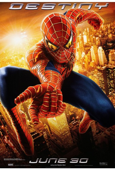 Aktüel Spider-Man 2 (2004) 35 cm x 50 cm Afiş – Poster Workoutsa