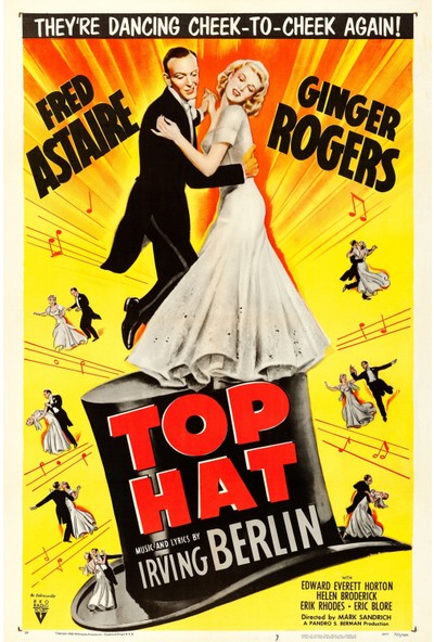 Aktüel Top Hat (1935) 35 cm x 50 cm Afiş – Poster Jolyjoker