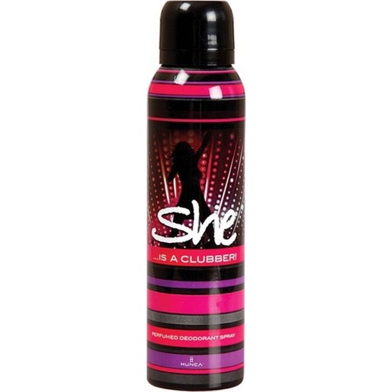 She Deodorant Kadın Clubber 150ML x 6 Adet Fiyatı