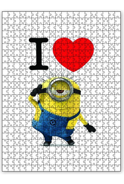 Cakapuzzle Minyonları Seviyorum 255 Parça Puzzle Yapboz Mdf (Ahşap)