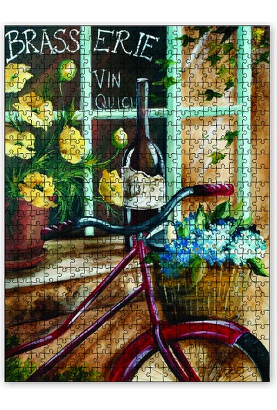 Cakapuzzle Birahane Önünde Bisiklet Şarap Şişesi 1000 Parça Puzzle Yapboz Mdf (Ahşap) Cakapuzzle Birahane Önünde Bisiklet Şarap Şişesi 1000 Parça Puzzle Yapboz Mdf (Ahşap)