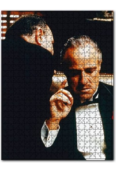Cakapuzzle Marlon Brando The Godfather 1000 Parça Puzzle Yapboz Mdf (Ahşap)