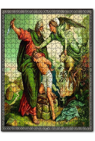 Cakapuzzle Hz Ibrahim'in Allaha Olan Inancı Görseli 500 Parça Puzzle Yapboz Mdf (Ahşap)