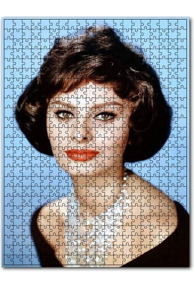 Cakapuzzle Sophia Loren Yakın Çekim 255 Parça Puzzle Yapboz Mdf (Ahşap)