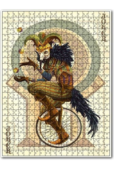 Cakapuzzle Joker Kart Tarz Görseli 500 Parça Puzzle Yapboz Mdf (Ahşap)