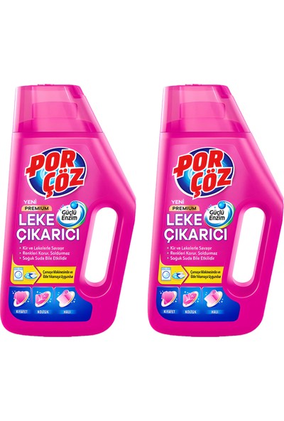Porçöz Leke Çıkarıcı 2 x 1000 ml