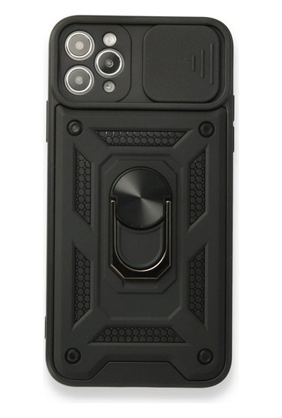 Case 4U Apple iPhone 11 Pro Max Kılıf Kamera Korumalı Sürgülü Vega Yüzüklü Armor Military Tank Zırh Siyah Case 4U Apple iPhone 11 Pro Max Kılıf Kamera Korumalı Sürgülü Vega Yüzüklü Armor Military Tank Zırh Siyah