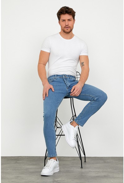 Mr Candle Erkek Jeans Skinny Fit Likralı Mr Candle Erkek Jeans Skinny Fit Likralı
