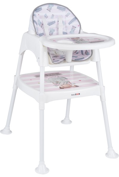 Baby Door Babydoor & Mama Filli Çalışma Masalı Pedli Mama Sandalyesi 3in 1 Baby Door Babydoor & Mama Filli Çalışma Masalı Pedli Mama Sandalyesi 3in 1