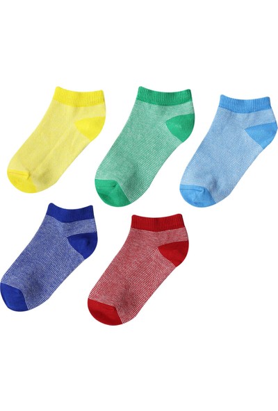Polaris Thin Line 5'li Ptk-B 2fx Çok Renkli Erkek Çocuk Patik Çorap