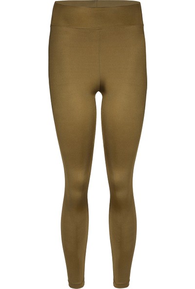 Bohemian Haki Yeşil Parlak Tayt