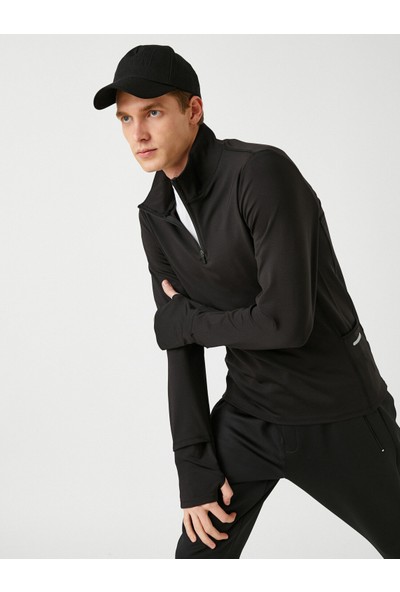 Koton Yarım Fermuarlı Spor Sweatshirt