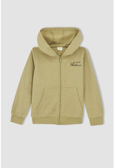 DeFacto Erkek Çocuk Regular Fit Kapüşonlu Kanguru Cepli Sweat Hırka X4180A622SP DeFacto Erkek Çocuk Regular Fit Kapüşonlu Kanguru Cepli Sweat Hırka X4180A622SP