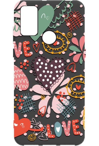 Ceppare Tcl 20E Kılıf Desen Baskılı Silikon Kapak Love Vektor STK:320 Ceppare Tcl 20E Kılıf Desen Baskılı Silikon Kapak Love Vektor STK:320