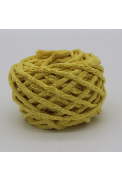 Hobimos 50 gr Re-Cotton Taranabilir 3 mm Tek Büküm Pamuk Makrome Ipi