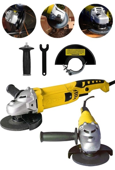 Snaiker Alman Sj 3000W 6 Kademe Devir Ayarlı Çift Metal Dişli Şanzuman Demir Metal Kesme Taşlama Makinesi 125MM Snaiker Alman Sj 3000W 6 Kademe Devir Ayarlı Çift Metal Dişli Şanzuman Demir Metal Kesme Taşlama Makinesi 125MM