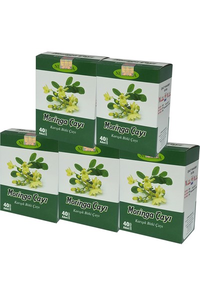 Moringa Bitki Çayı Seti (5X40 Lı) Moringa Bitki Çayı Seti (5X40 Lı)