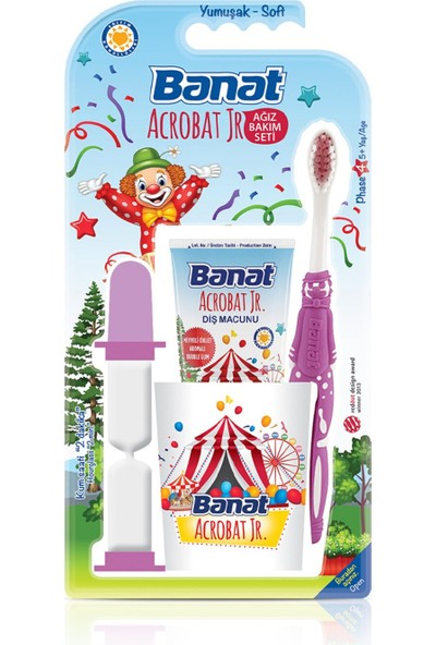 Banat Junior Bardaklı Set - Mor