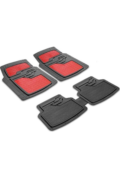 Vavka 1997 Model Chevrolet Voyager Için 3D Yeni Nesil Universal Paspas - Kırmızı Kromajlı Vavka 1997 Model Chevrolet Voyager Için 3D Yeni Nesil Universal Paspas - Kırmızı Kromajlı