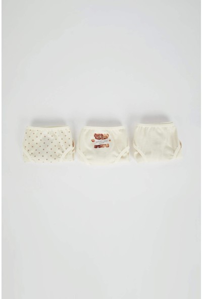 DeFacto Kız Çocuk Ayıcık Baskılı Renkli 3'lü Pamuklu Slip Külot X0831A622SP DeFacto Kız Çocuk Ayıcık Baskılı Renkli 3'lü Pamuklu Slip Külot X0831A622SP