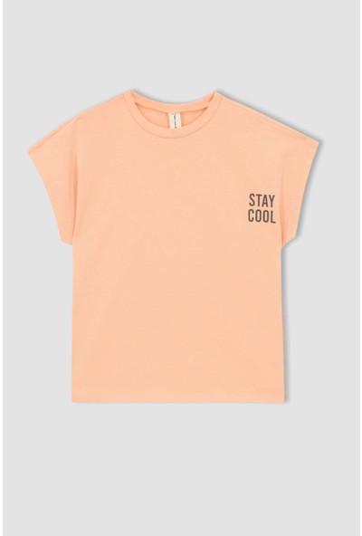 DeFacto Kız Çocuk Regular Fit Bisiklet Yaka Baskılı Kolsuz Ön Arka Boy Farklı Tişört X0483A622SM DeFacto Kız Çocuk Regular Fit Bisiklet Yaka Baskılı Kolsuz Ön Arka Boy Farklı Tişört X0483A622SM