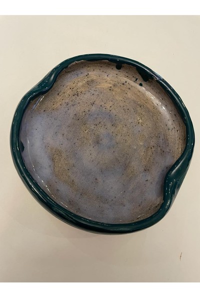 Belisama Talisman Seramik Çanak El Yapımı Sanatsal Sırlı - 15CM Çap - SR1101