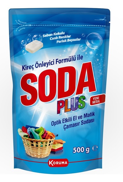 Soda Plus Kireç Önleyici Çamaşır Sodası 500 gr