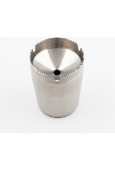 Efsun Kokusuz Çelik Küllük, Düz Model, Çap: 7cm Yükseklik: 9 Cm, 111