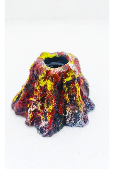 ANS Akvaryum Dekoru Mini Lav Dağı 6x 5 cm Büyük Boy Suya Salınım Yapmaz