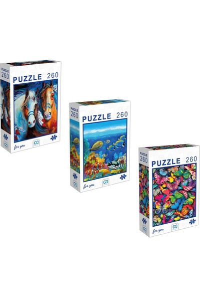 Ca Games 3'lü Puzzle Set 02 260X3