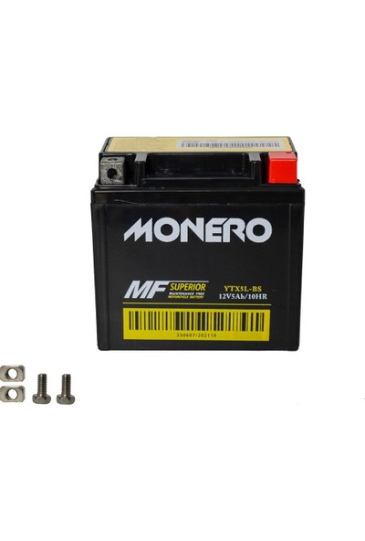 Monero YTX5L - Bs - [bws - Honda Activa Tıtan -Rks- Popcorn] [113*68*105] Monero Akü