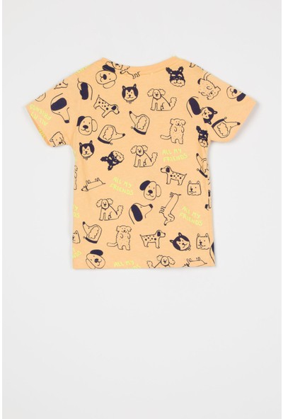 İsobel Kids Erkek Bebek Köpekler Baskılı Tişört