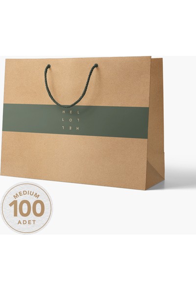 Akal Batu Medium 100'LÜ 5 Desi Minimal Seri Kraft Çanta 40X30X12CM - Esmer Akal Batu Medium 100'LÜ 5 Desi Minimal Seri Kraft Çanta 40X30X12CM - Esmer