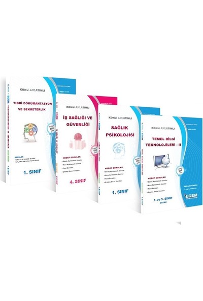 Egem Yayınları AÖF Tıbbi Dokümantasyon ve Sekreterlik 1. Sınıf 2. Dönem (Bahar) (Ciltli) Egem Yayınları AÖF Tıbbi Dokümantasyon ve Sekreterlik 1. Sınıf 2. Dönem (Bahar) (Ciltli)